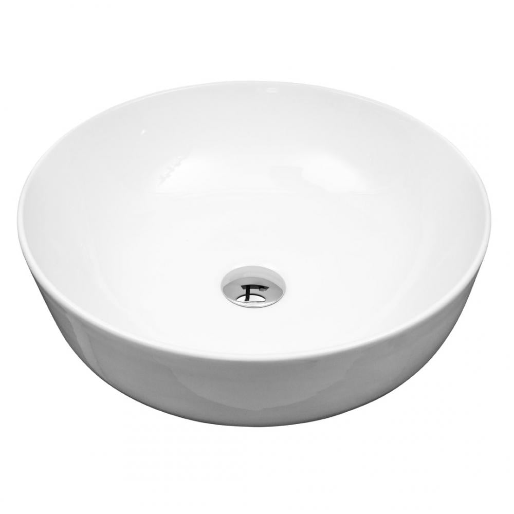 Lavabo redondo de porcelana - Alexis II — Furnified